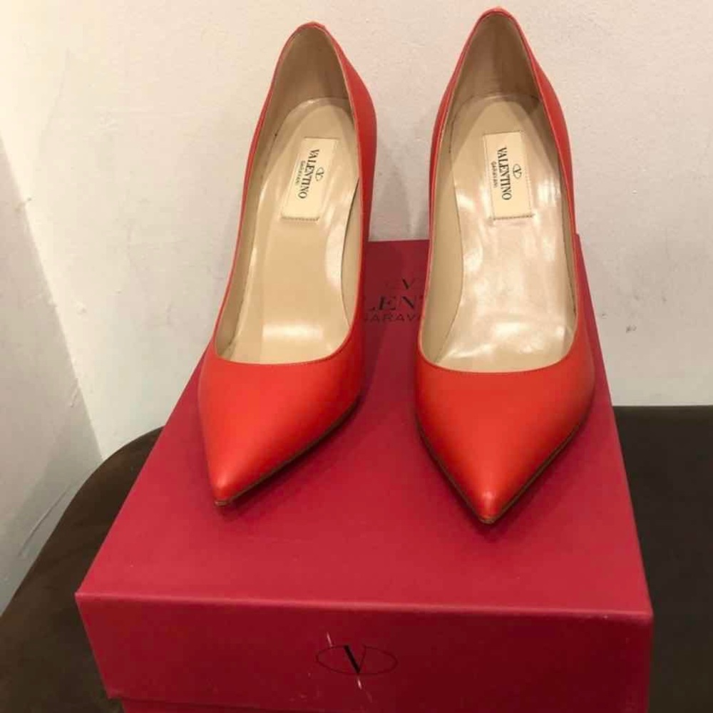 Authentic Valentino Red High Heel Pumps - Gem